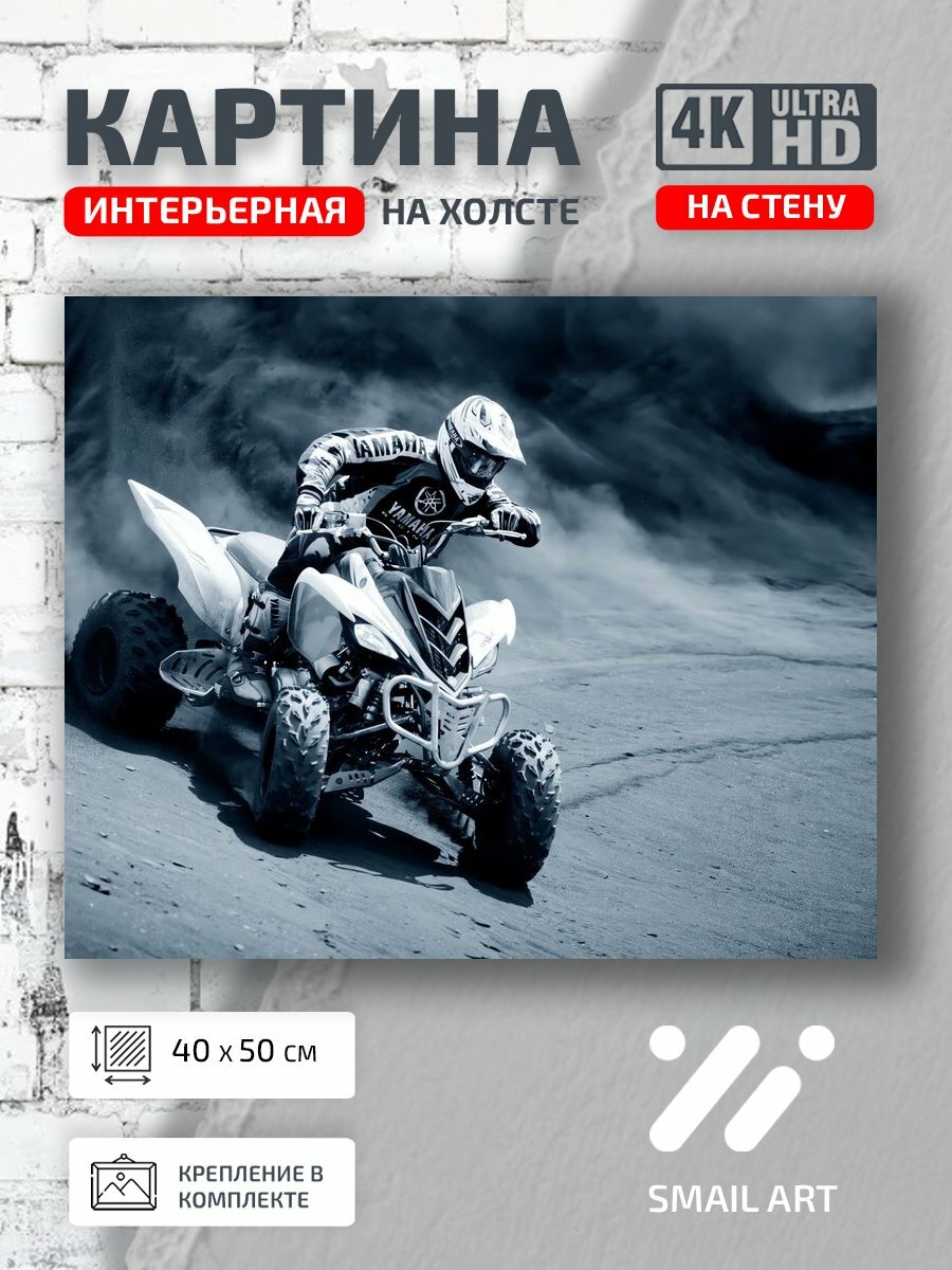 Картина на холсте интерьерная 40 на 50 на стену Пыль Car для кабинета авто дизайн интерьер