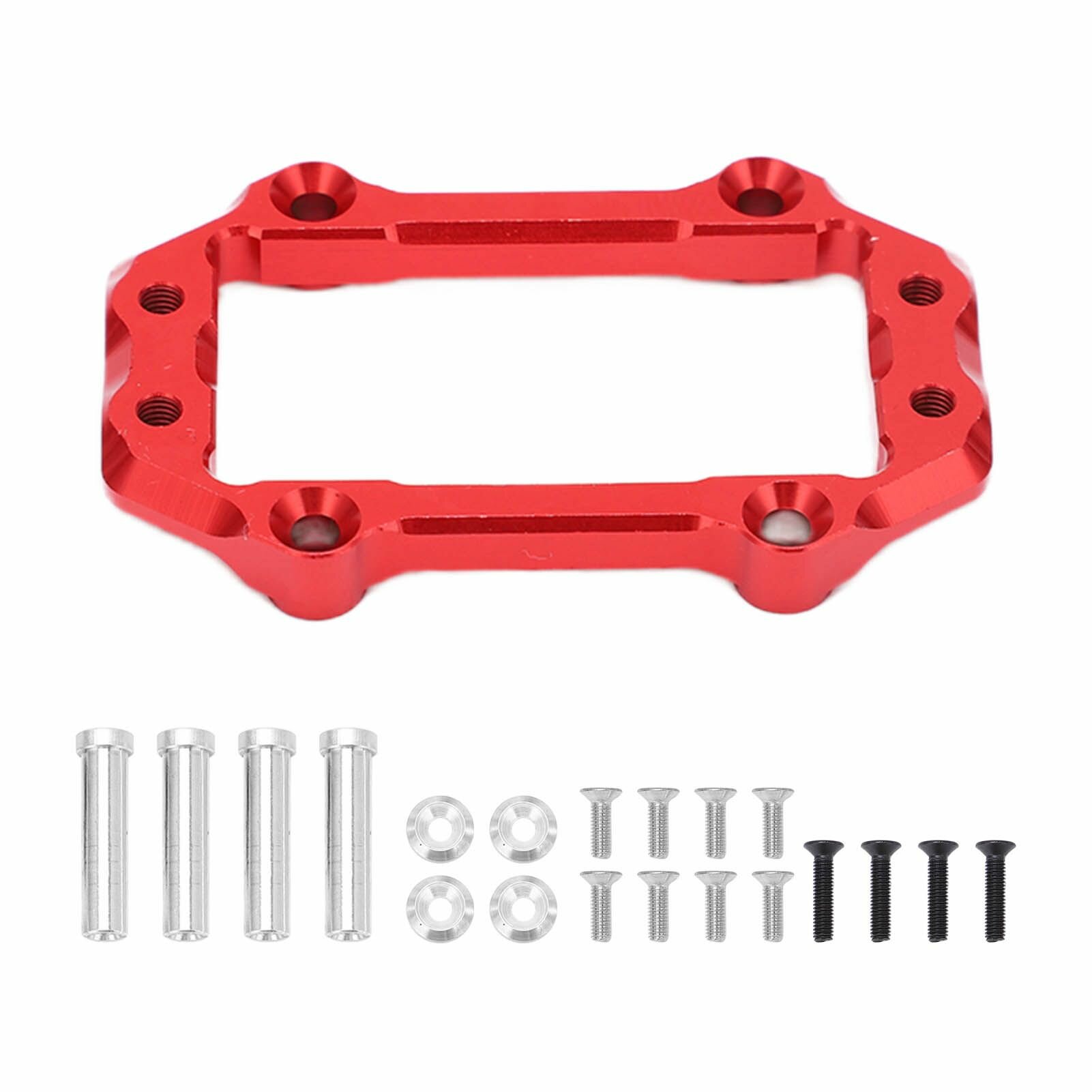 Комплект крепления рулевого сервопривода из алюминиевого сплава, кронштейн для рулевого сервопривода для Arrma Kraton 1/8 RC CarsRed