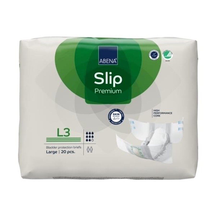 Подгузники для взрослых Abena Slip Premium L3 (ночные), объем талии 100-150 см, 20 шт.