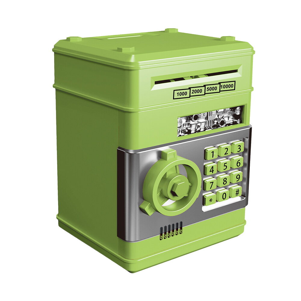 Копилка, электронный мини-банкомат, сейф для сбережений с паролем, наличные монеты, автоматическая прокрутка бумаги для мальчиков и девочек, детский сейф, идеальный подарок на день рождения