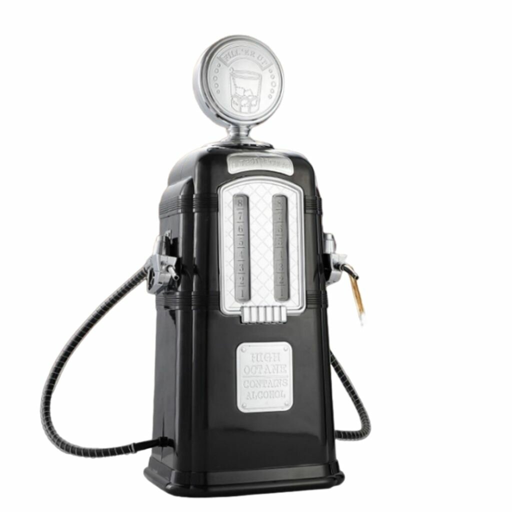 (1) Ретро креативный бар 2-литровый двухпистолетный винный диспенсер - черный