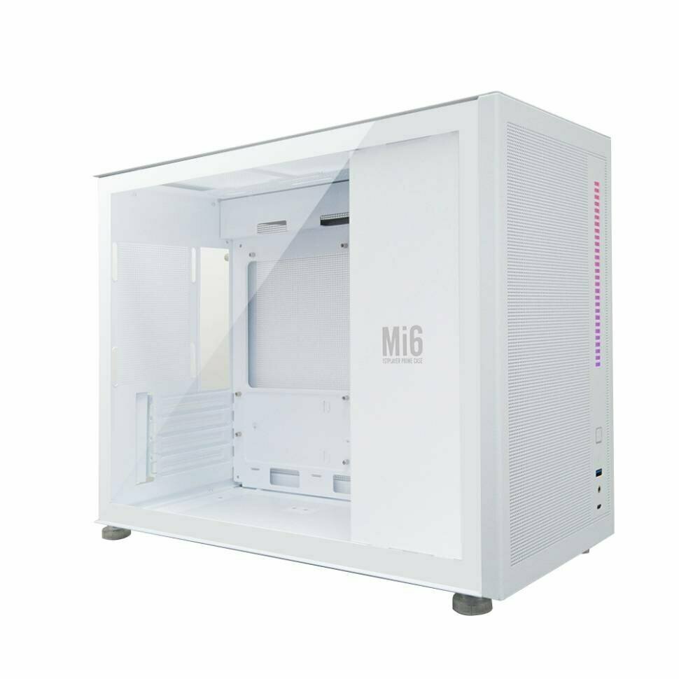 Компьютерный корпус 1STPLAYER MIKU Mi6 White (Mi6-WH), стильный дизайн