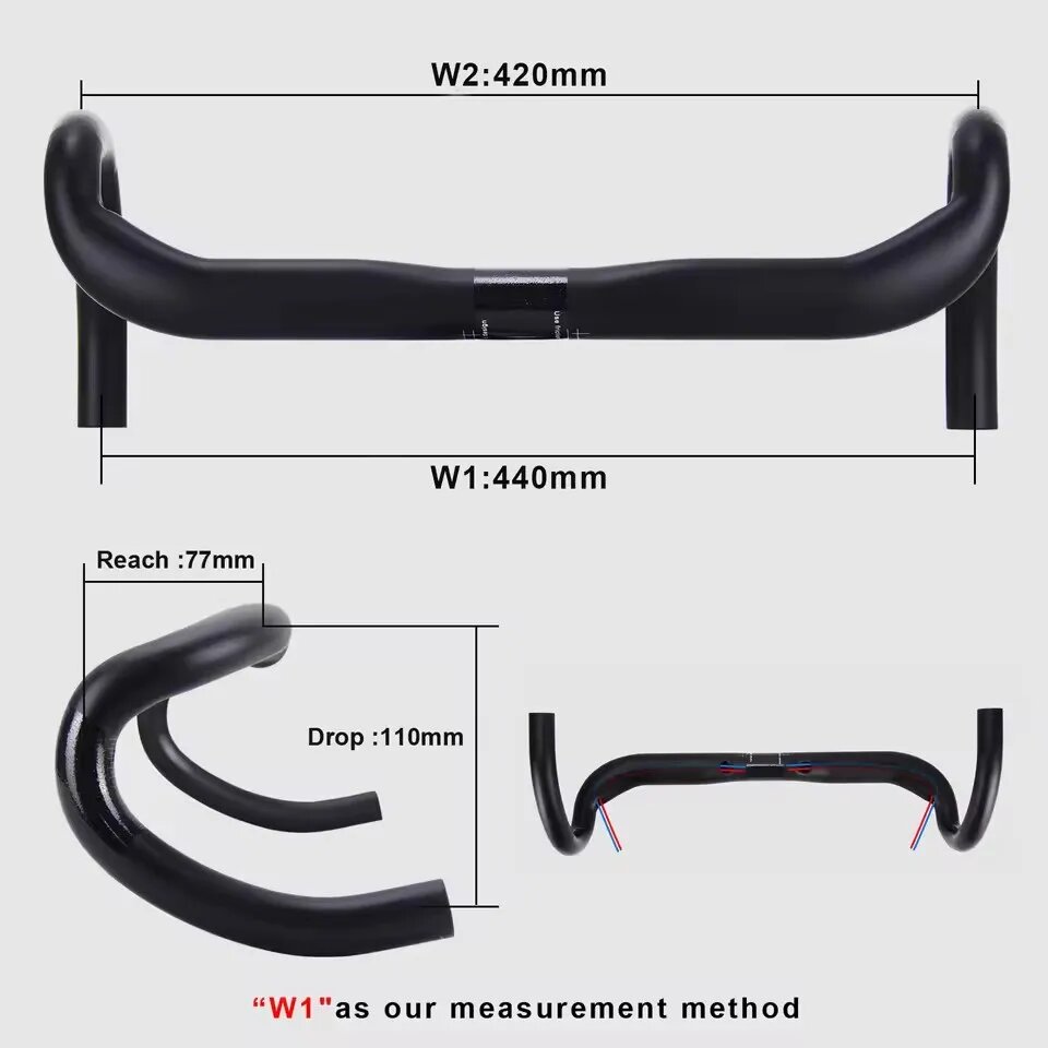 Карбоновый руль RXL SL 31.8 для шоссейных велосипедов No Logo Matte 440