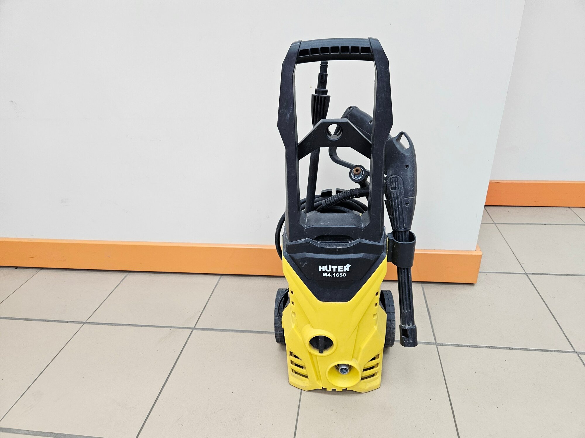 Мойка высокого давления HUTER M165-PW, 165бар, 1,9кВт, жёлтая