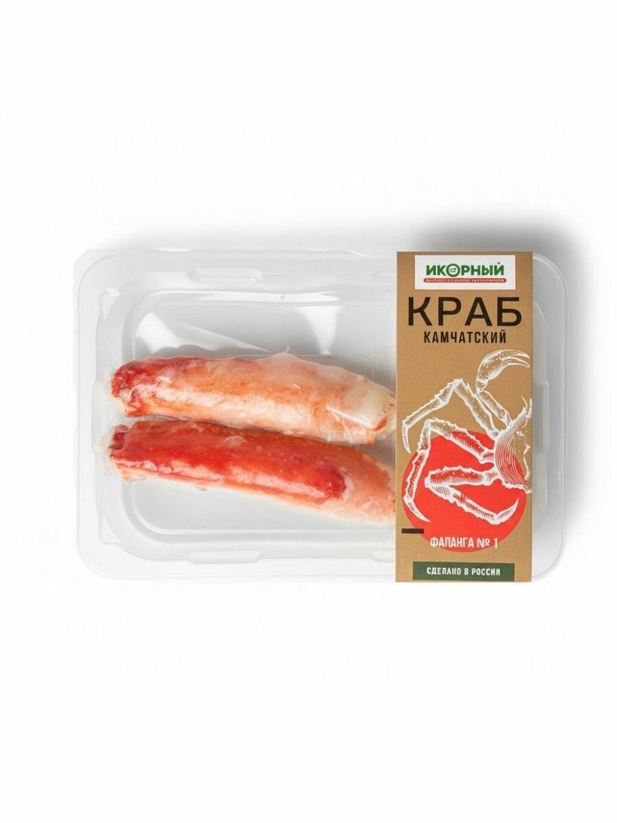 Мясо краба крупное (фаланга №1), варено-мороженое, Икорный, 250 г