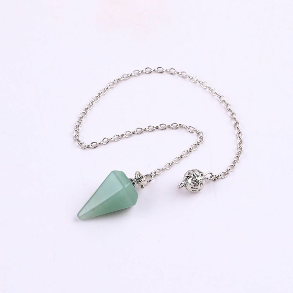 Хрустальный маятник для гадания и лозоходства, шестигранный аметистовый кристалл на цепочке, эзотерический инструмент для духовной практики и ритуалов