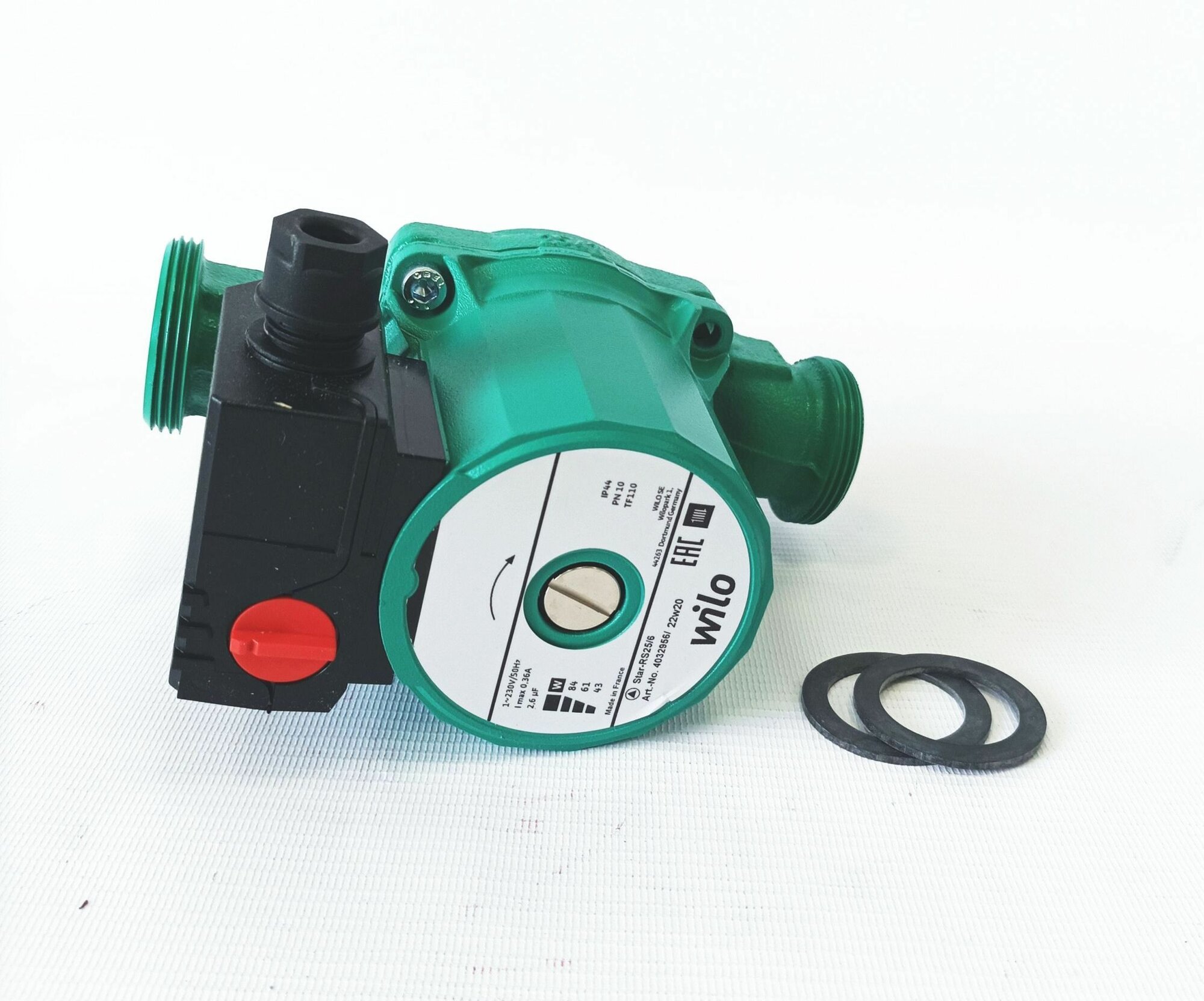 Насос циркуляционный Wilo Star-RS 25/6, чугунный корпус, электрический двигатель, 99 Вт