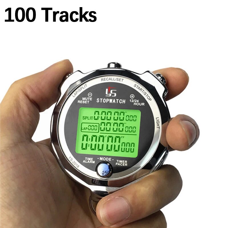 Таймер спортивный 100 Tracks, цифровой секундомер