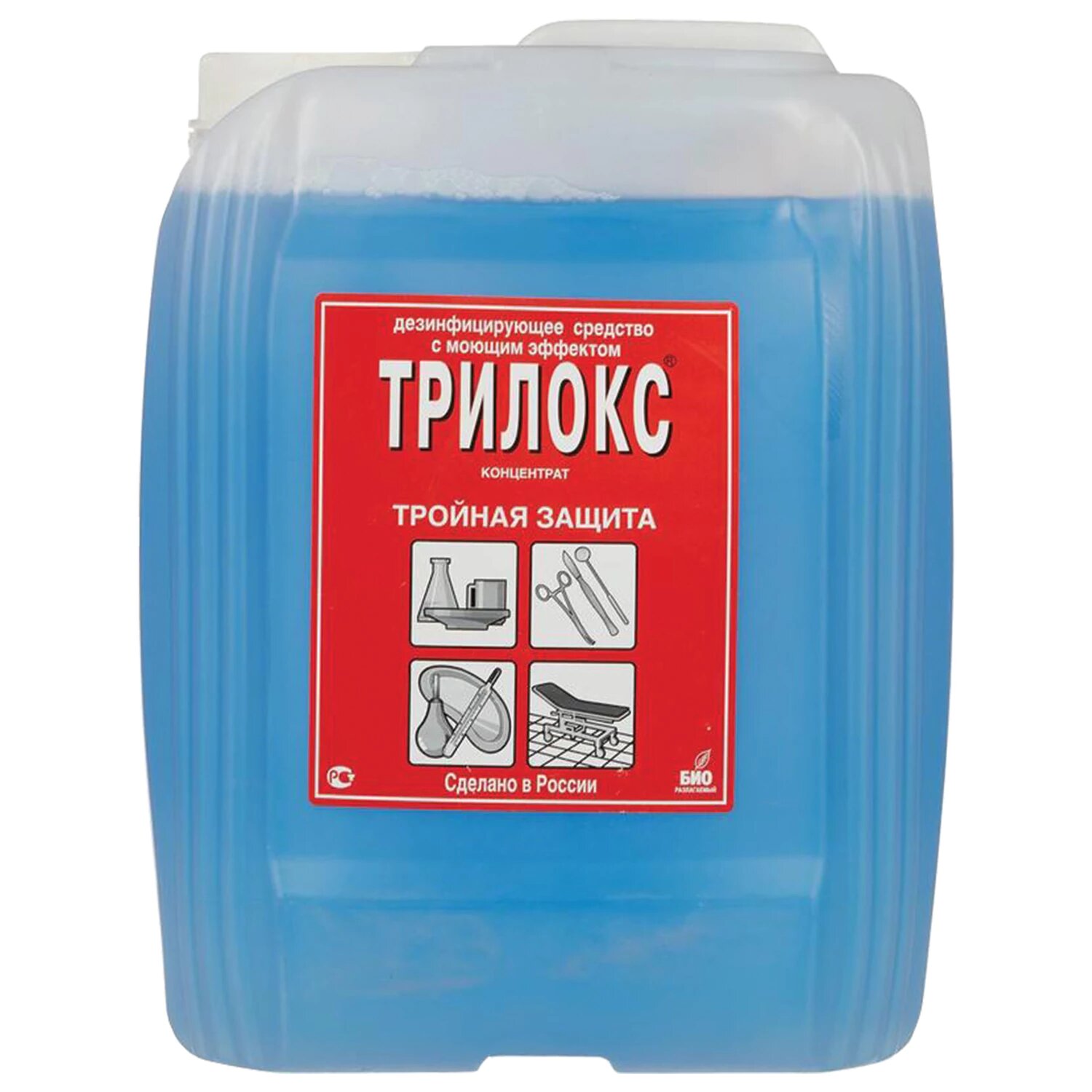 Средство дезинфицирующее для любых поверхностей концентрат 5 л, трилокс, с моющим эффектом