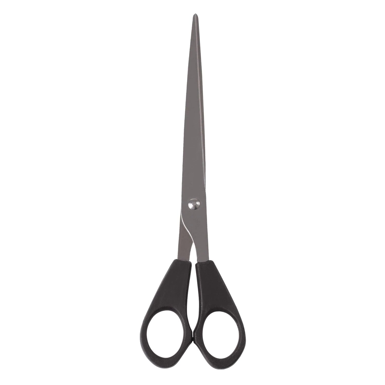 Ножницы STAFF Basic, 180 мм, чёрные, ПВХ чехол с европодвесом, 236939, 2шт.