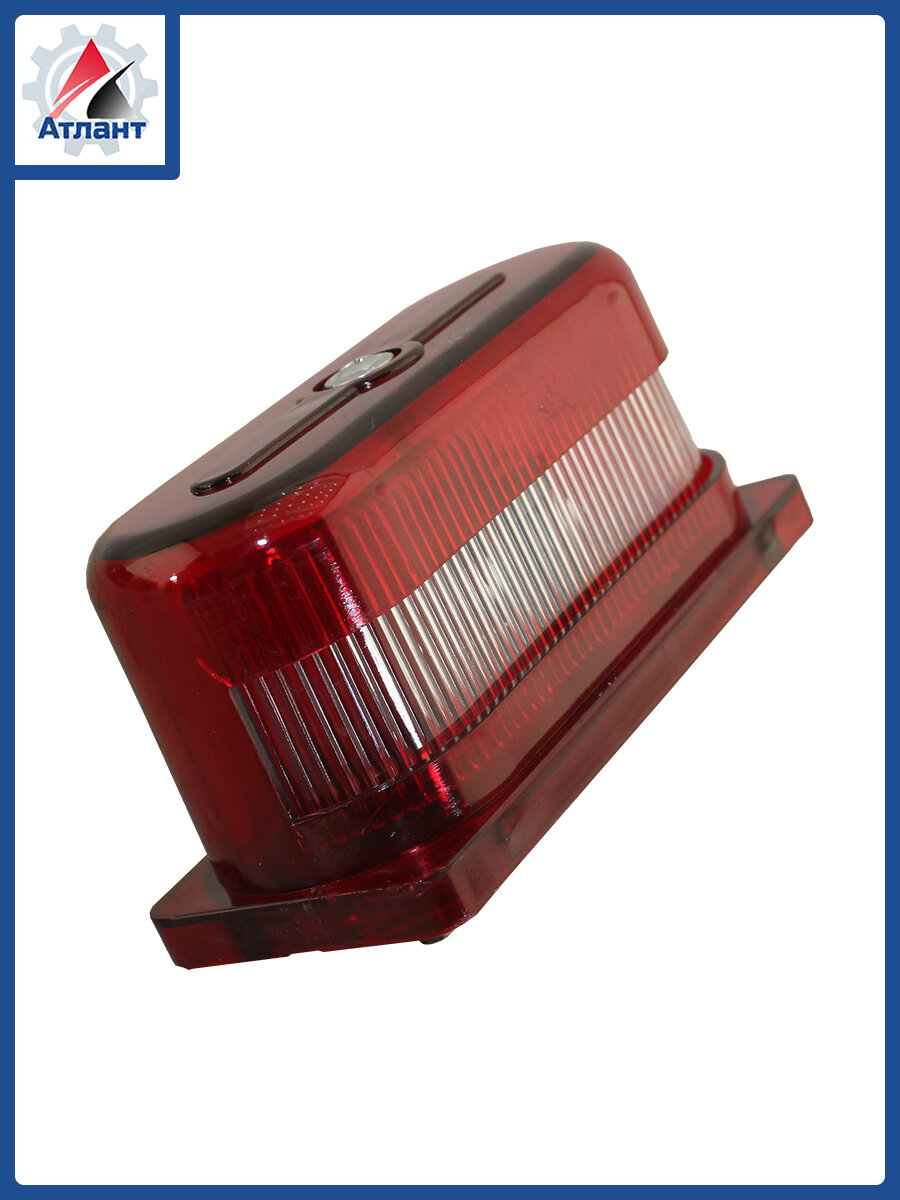 ТехАвтоСвет Фонарь освещения номерного знака 3302 Газель, 53 Вектор, УАЗ б/л (стекло красное) арт. ФП131-01