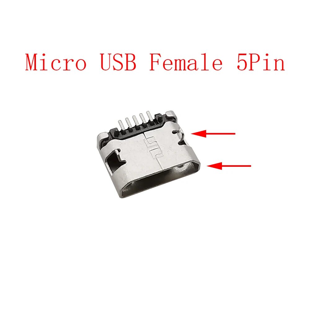Micro USB разъем для пайки ALLiSHOP Style2-50Pcs