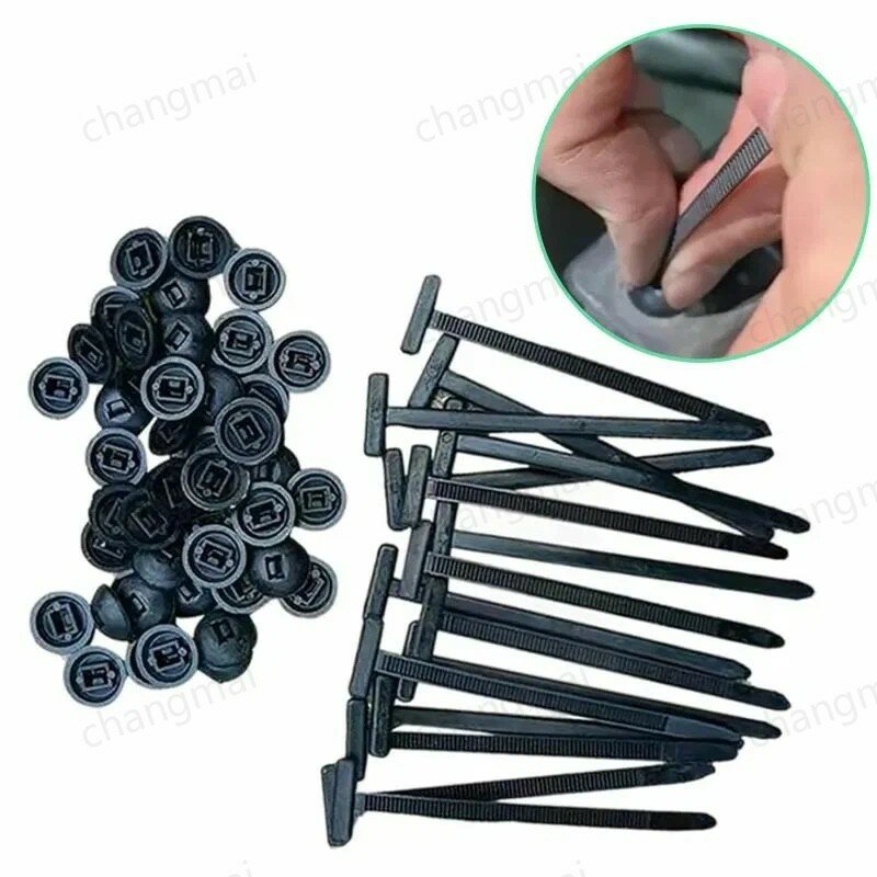 Болты, гайки, хомуты, стяжки, 30 шт.