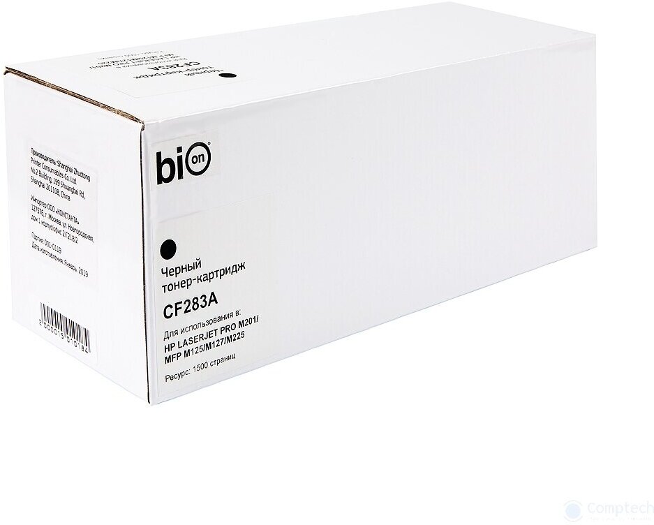 Картридж для лазерной печати BiON BCR-CF283A, черный, с чипом