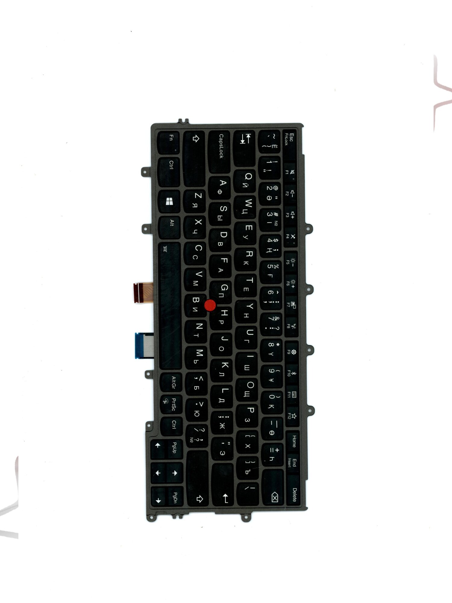 Клавиатура для Ноутбука Lenovo LenovoThinkPad X240/X250/X260/X270/A275 с подсветкой, раскладка - казахская, черная (01EP080)