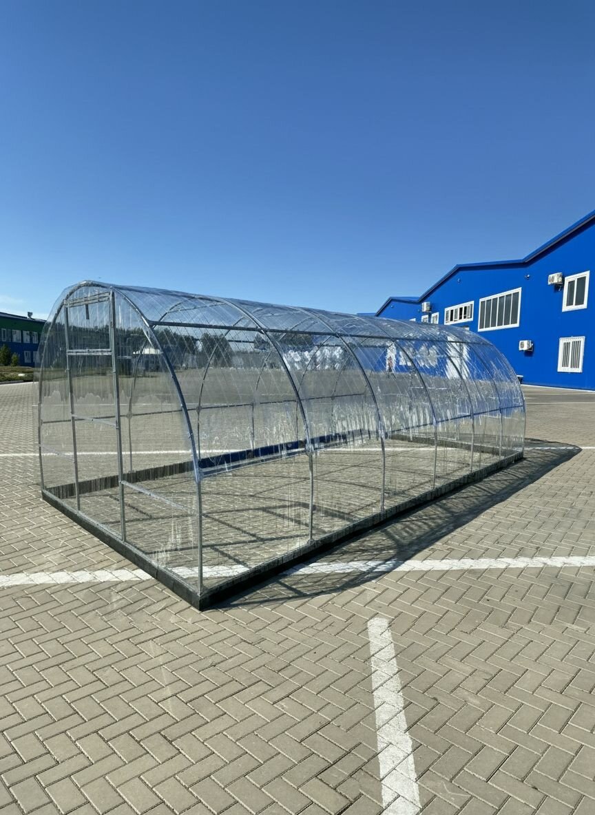 10 шт. Поликарбонат для теплиц профилированный монолитный С-8. Цвет Прозрачный 0.8мм размер 1,05*6м - 10 листов