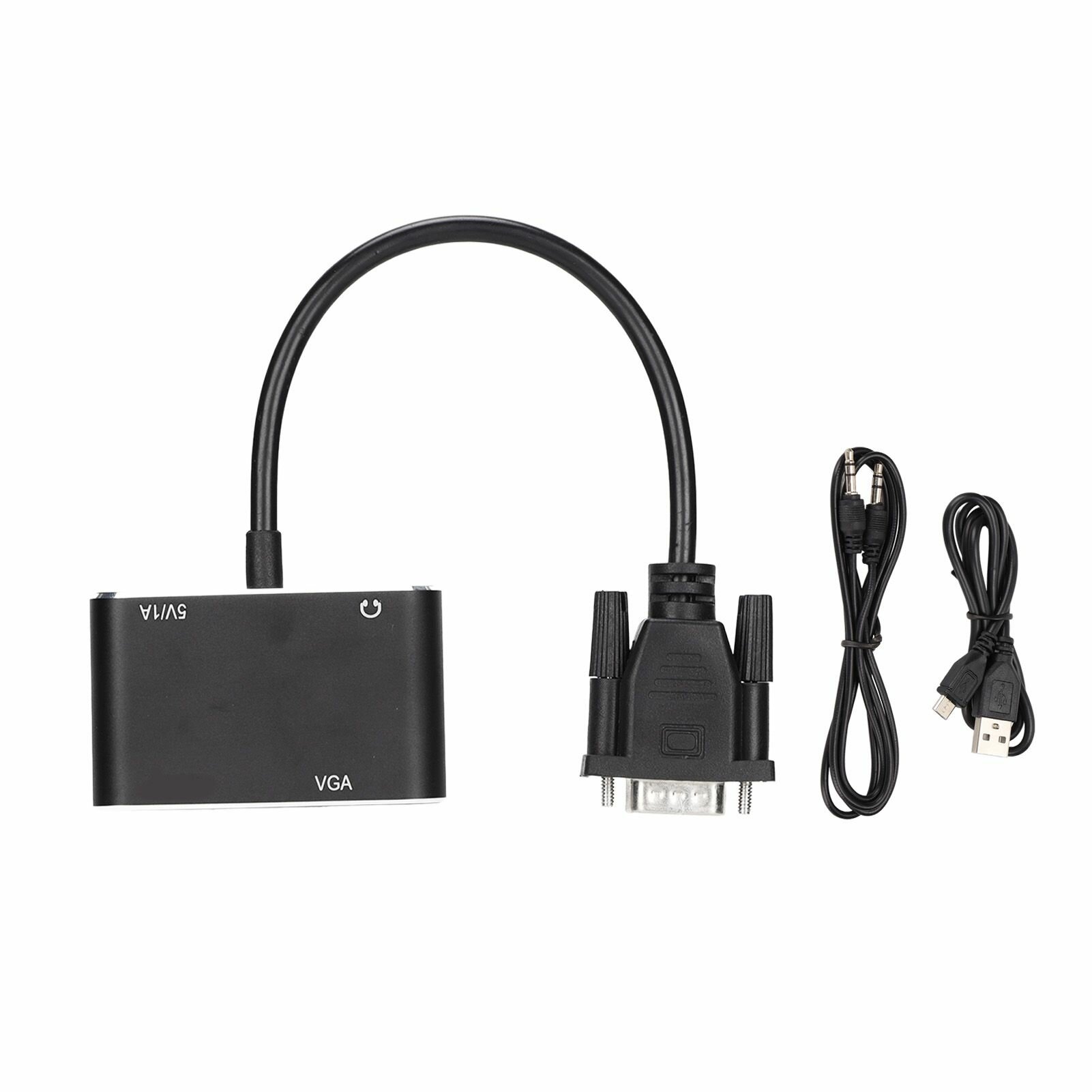 Разветвитель 2-в-1 VGA to HDMI/VGA, стабильный, высокое разрешение