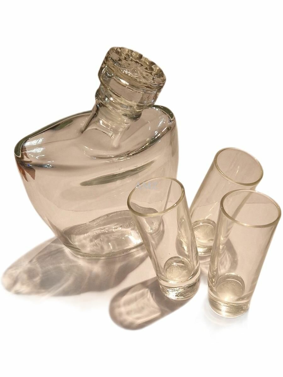 Набор для напитков Штоф 0.5л+3 рюмки дизайнерский