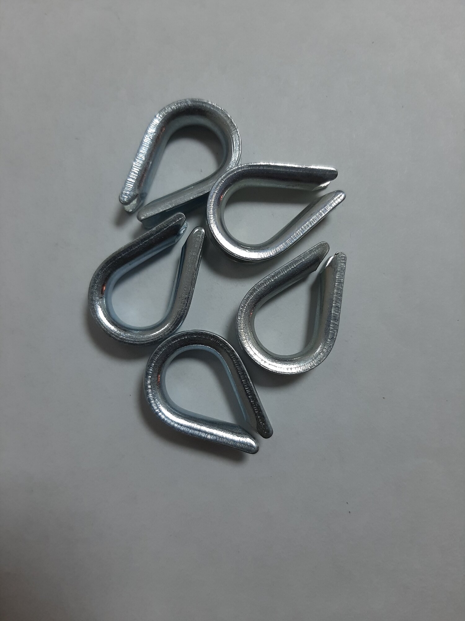 Коуш 5 мм для крепления троса, в комплекте 5 штук.