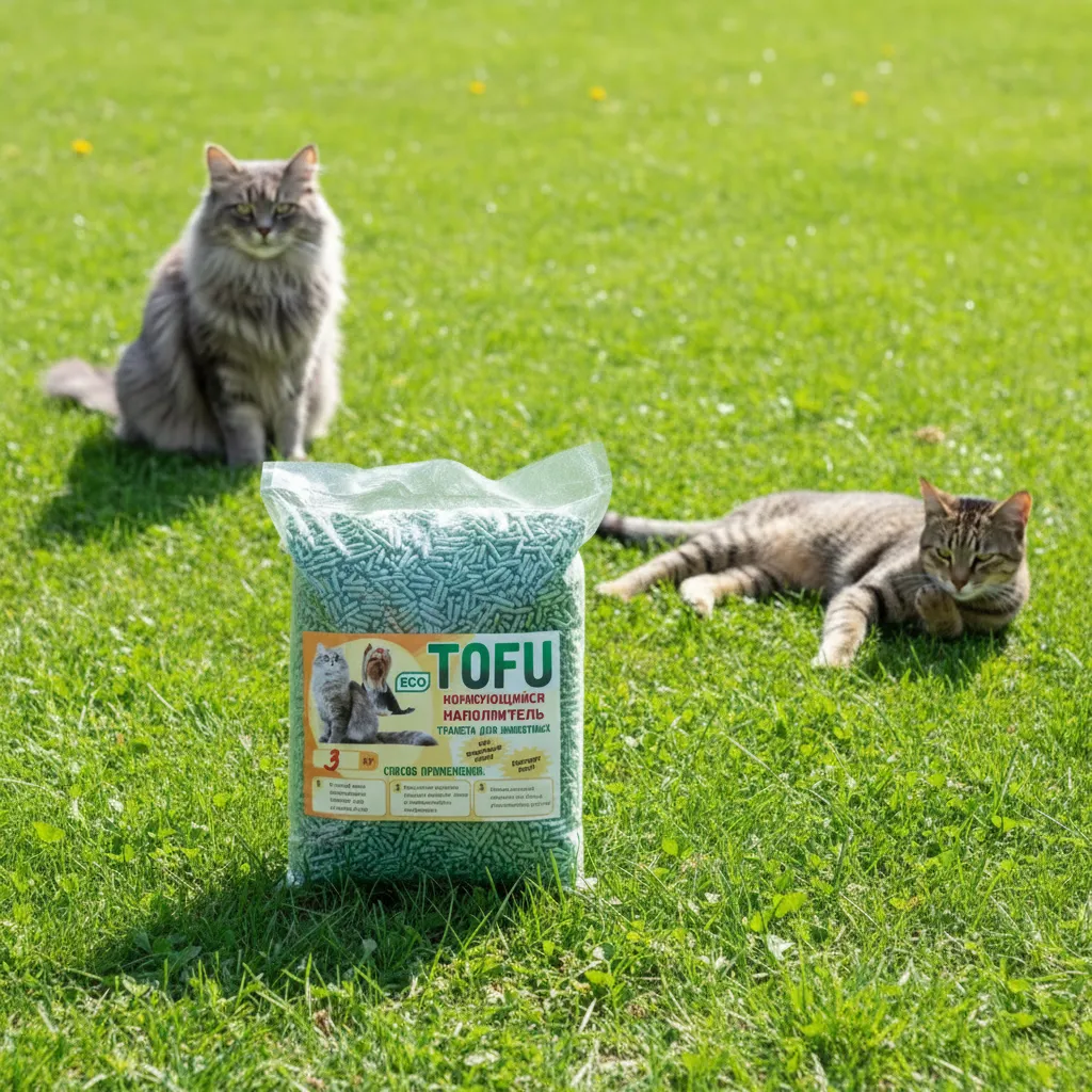 Наполнитель TOFU 3 кг. Зелёный чай.