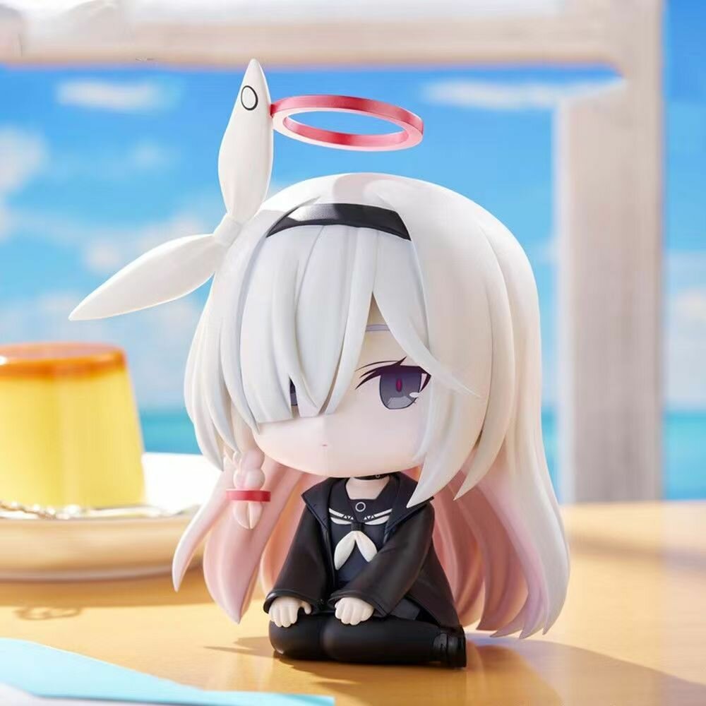 Фигурки из аниме Blue Archives: фигурка милой девушки Алоны Праны в версии Q, модель-игрушка, высота около 9 см, в коробке.