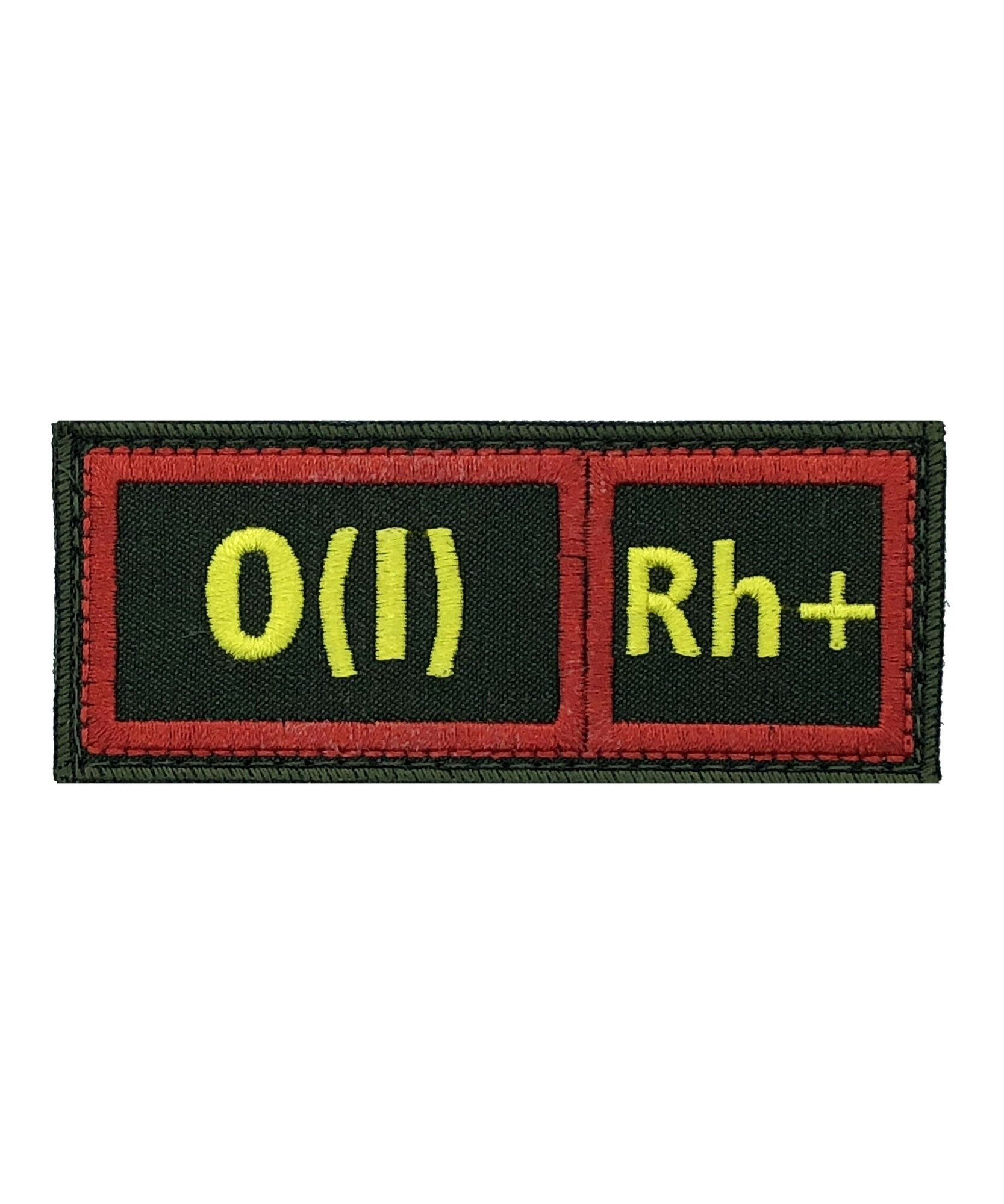 Нашивка группа крови первая положительная вышитая на липе