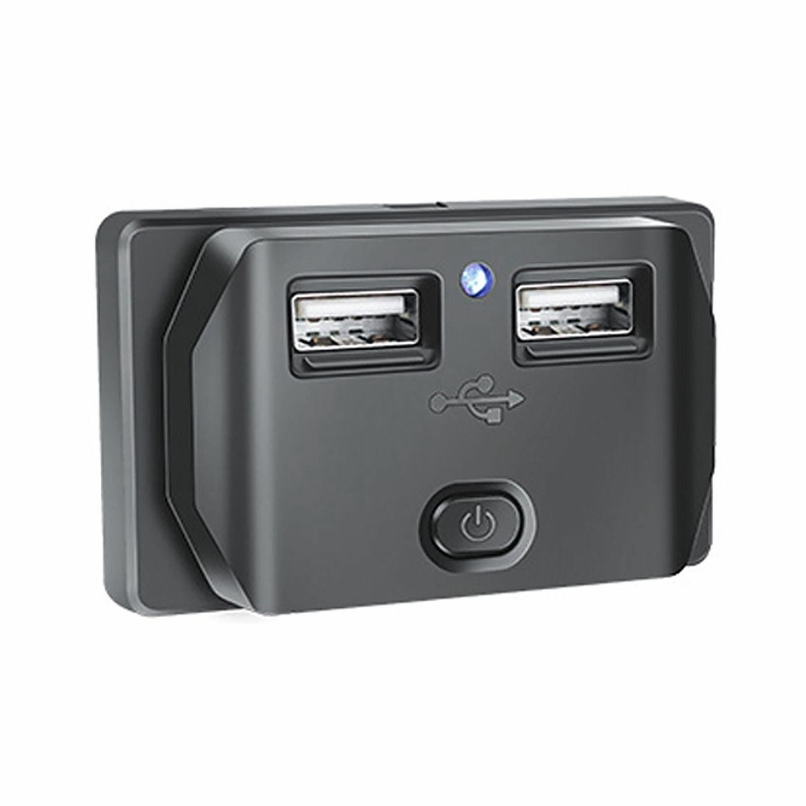 Разъем USB автомобильный с крышкой два порта быстрая зарядка с выключателем для автомобиля лодки