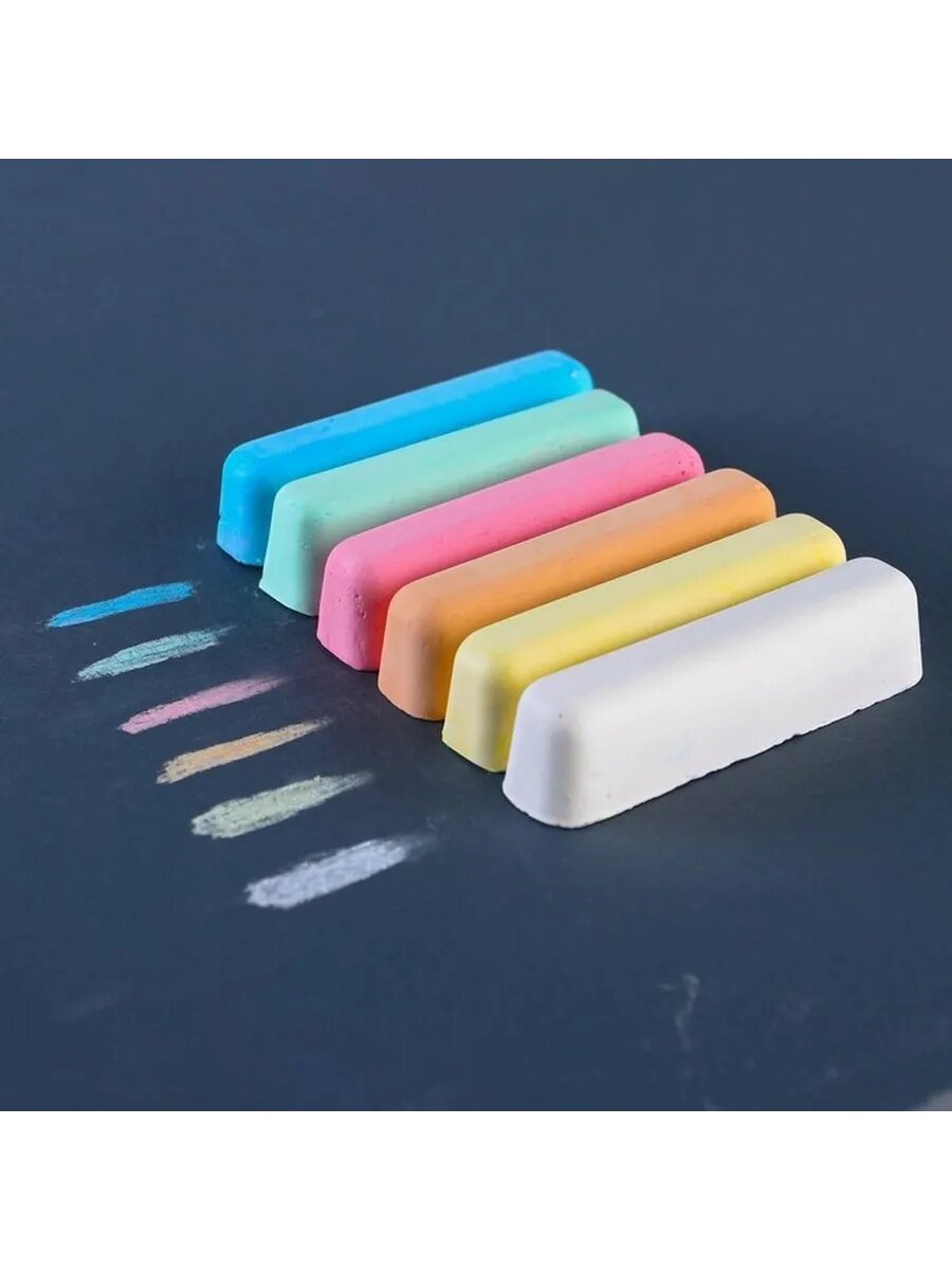 Цветные меловые карандаши для творчества