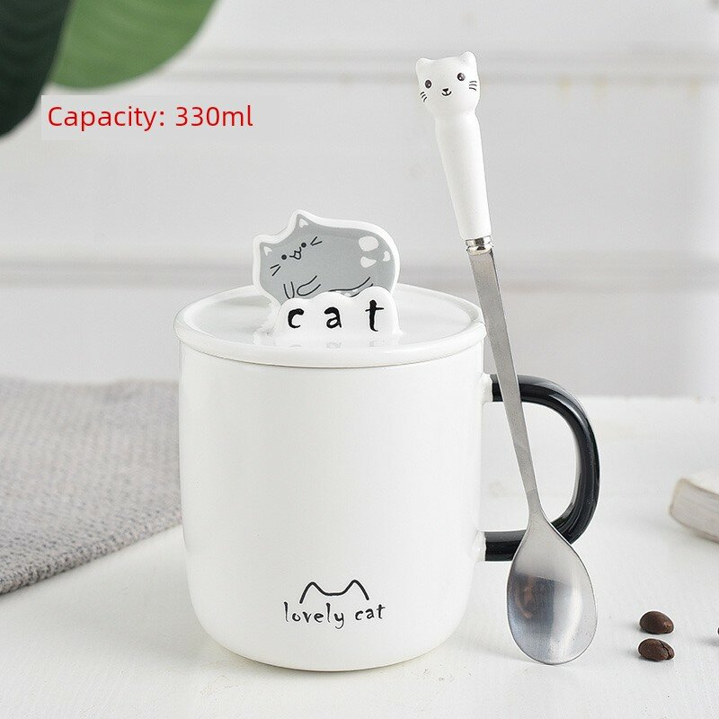 Креативная кружка-подставка для телефона в виде кошки, керамическая чашка для кофе, парная кружка, чашка для воды с