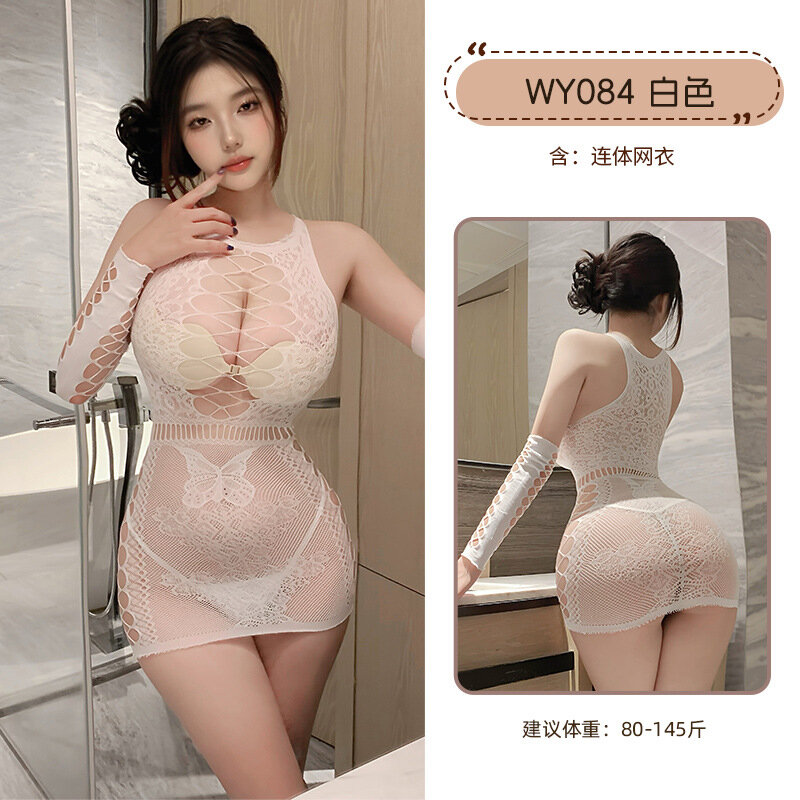 Прозрачное платье-комбинация MOOCIE, сексуальная ночная рубашка, унисекс, не требует снятия.