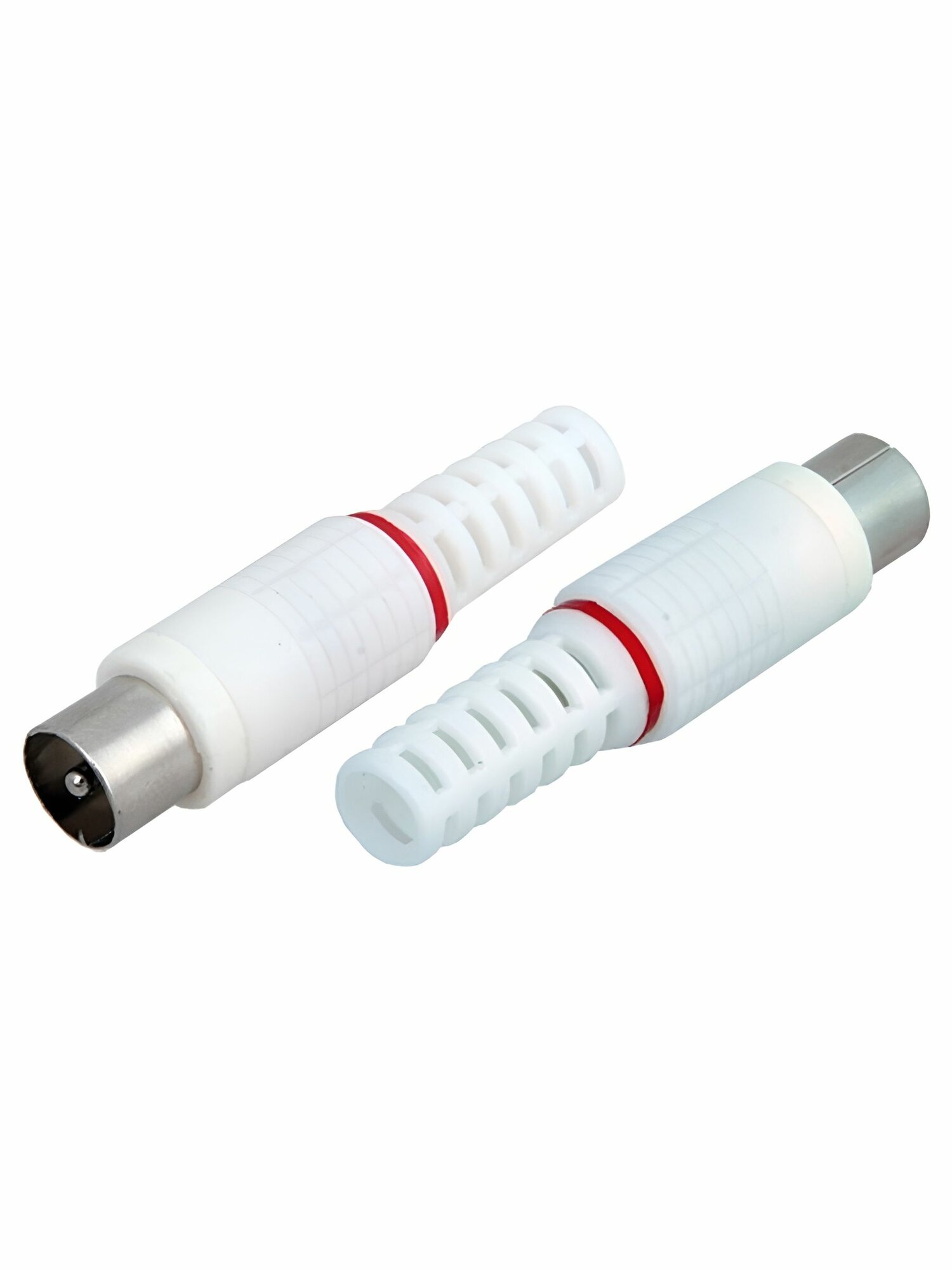 Разъём штекер TV без пайки 2 штуки (белый) (05-2041-2) PROCONNECT