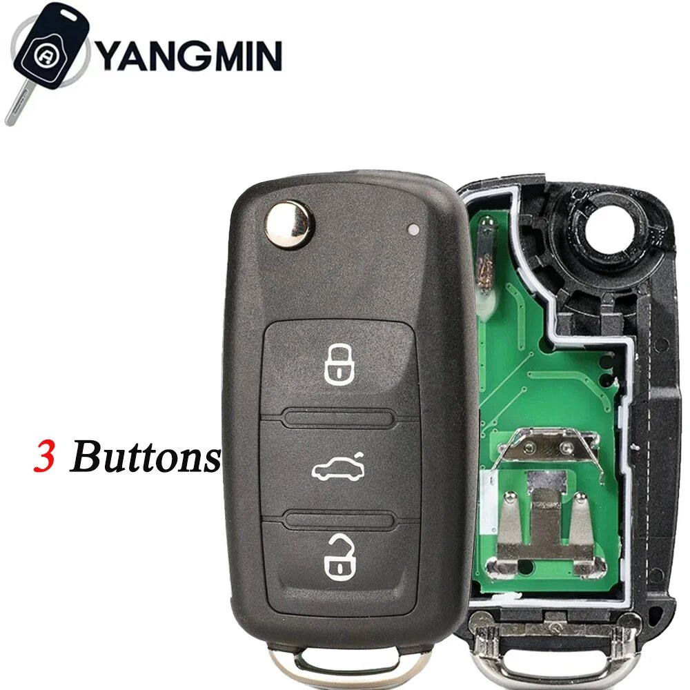 Ключ дистанционного управления vw для VW Volkswagen GOLF PASSAT Tiguan Polo Jetta Beetle Skoda Seat VW Автомобильный ключ 434 МГц ID48 Чип 5K0837202AD 3 Btn