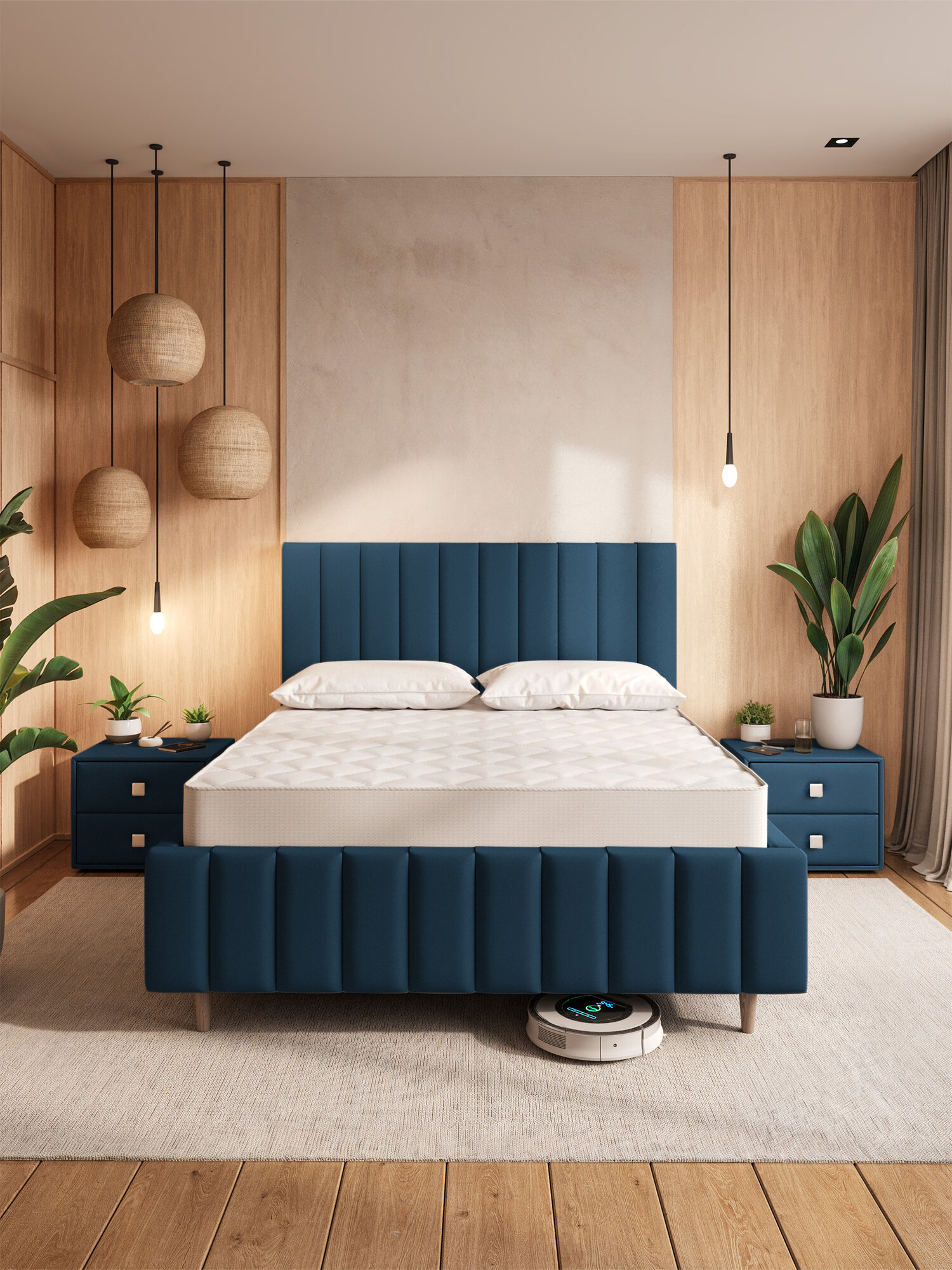 Кровать двуспальная 180х200 с подъемным механизмом, Ницца с мягким изголовьем для дома и спальни, ортопедическое основание, ящик для белья