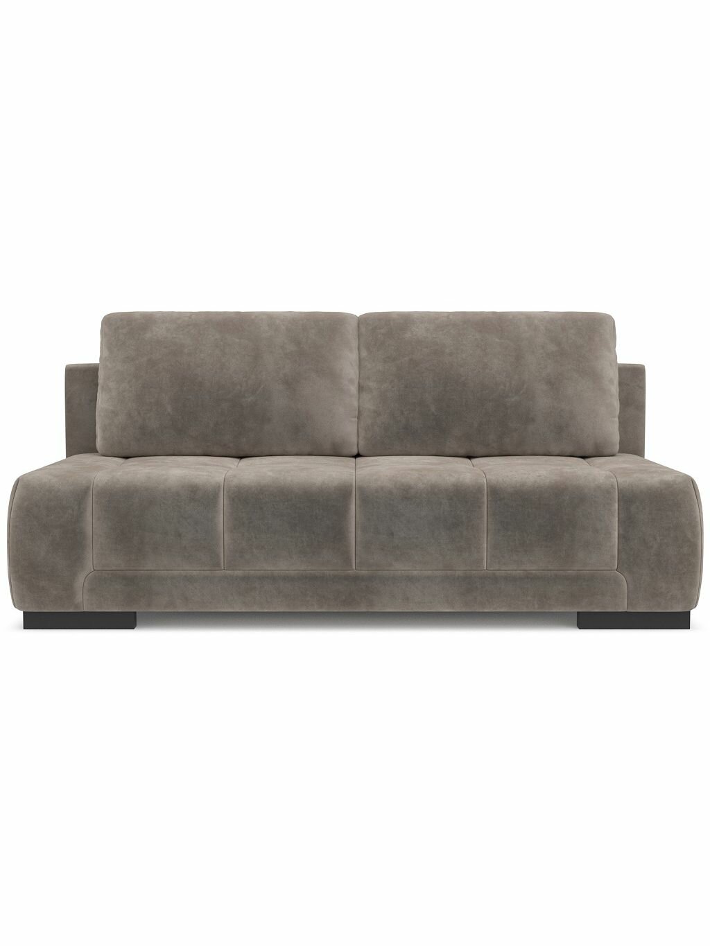 Диван-кровать раскладной PUSHE Льюис СП, велюр, коричневый Nebby 014