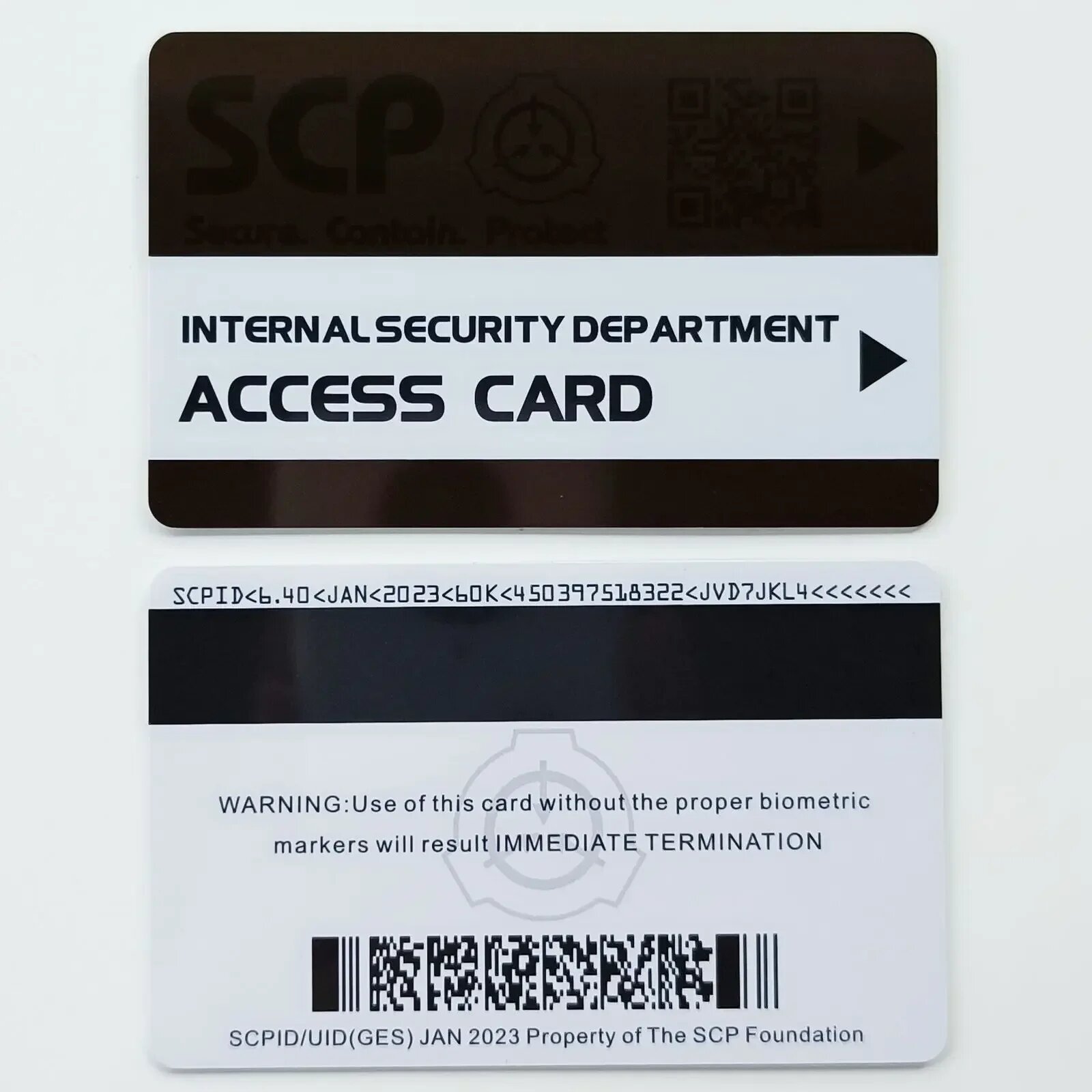 Карта доступа SCP Foundation, INTERNAL SECURITY, косплей