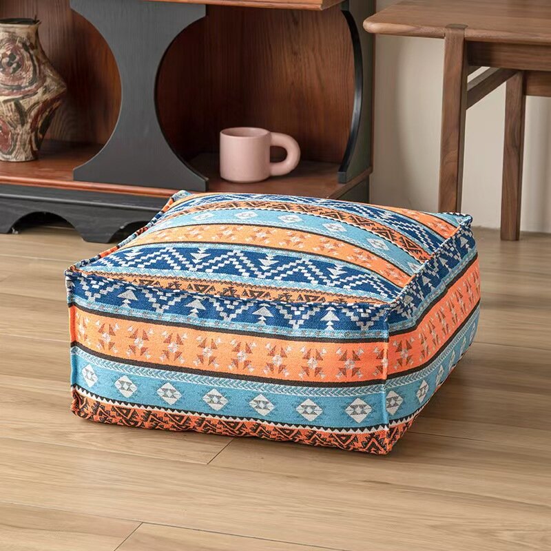 Подушка, домашний татами-футон, в этническом стиле, 45x45 см