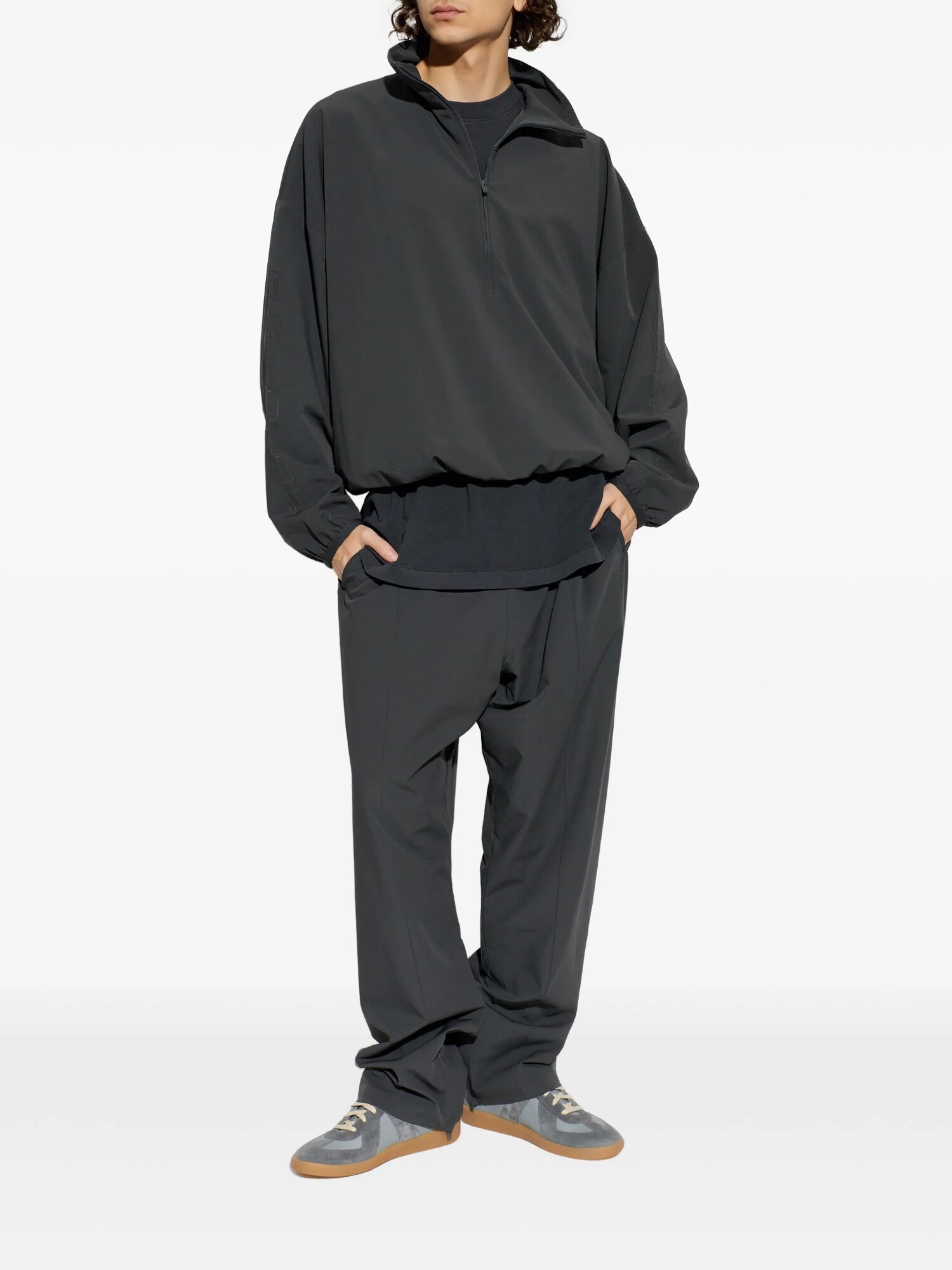 Толстовка FEAR OF GOD Half-zip sweatshirt, размер 48, , grey — фото 1