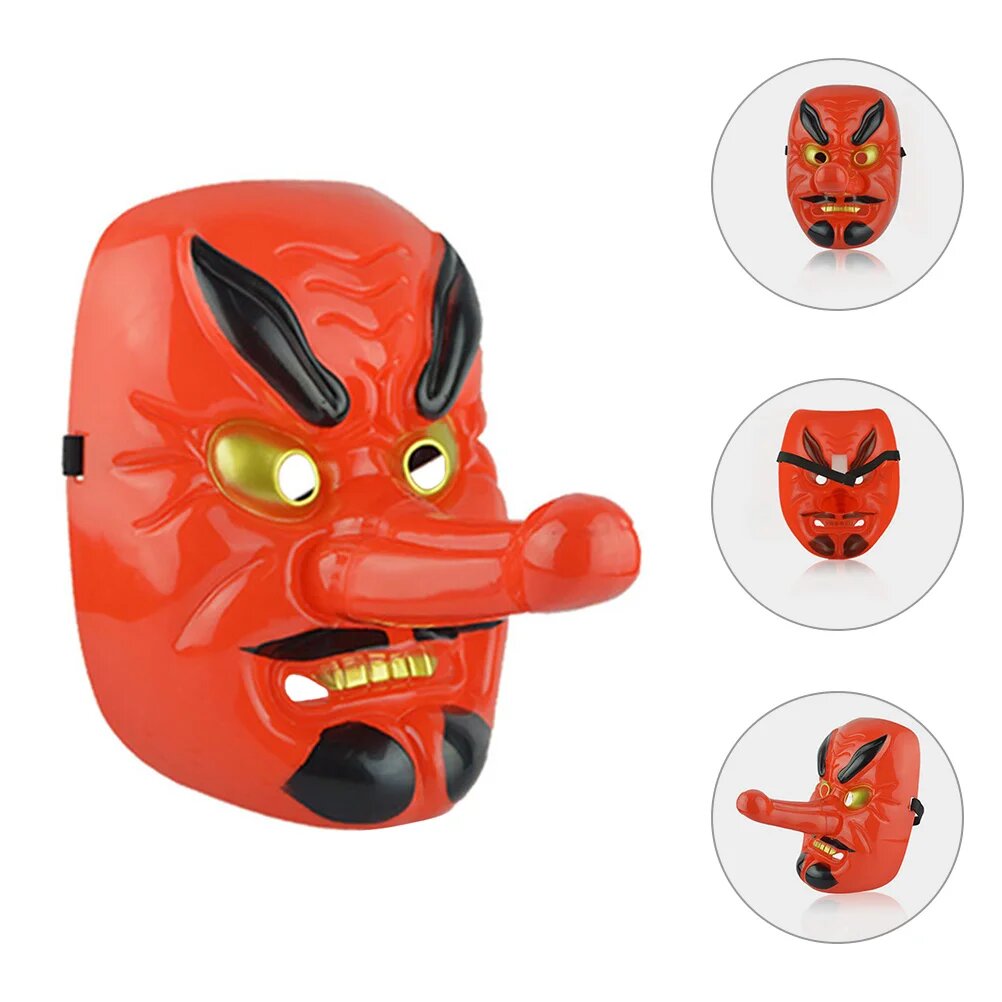 Косплей японская маска самурая драма маскарад женские товары для вечеринок Tengu макияж мужчина