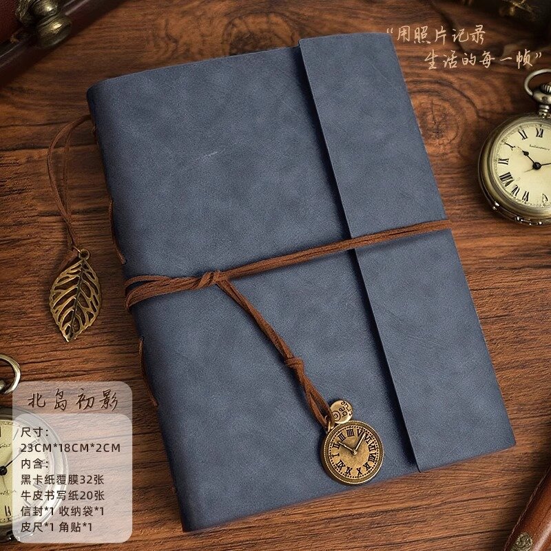 Фотоальбом Ретро Пара Памятный альбом Фоторамка Самоклеящийся Ручная работа DIY Журнал Фотокнига Открытка Записная книга