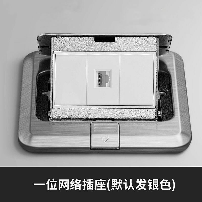 Нержавеющая сталь, полностью медный заземляющий штекер, водонепроницаемая скрытая розетка, пятигнездовая амортизация, медленное восстановление, десятигнездовая сетевая заземляющая розетка, прямая продажа