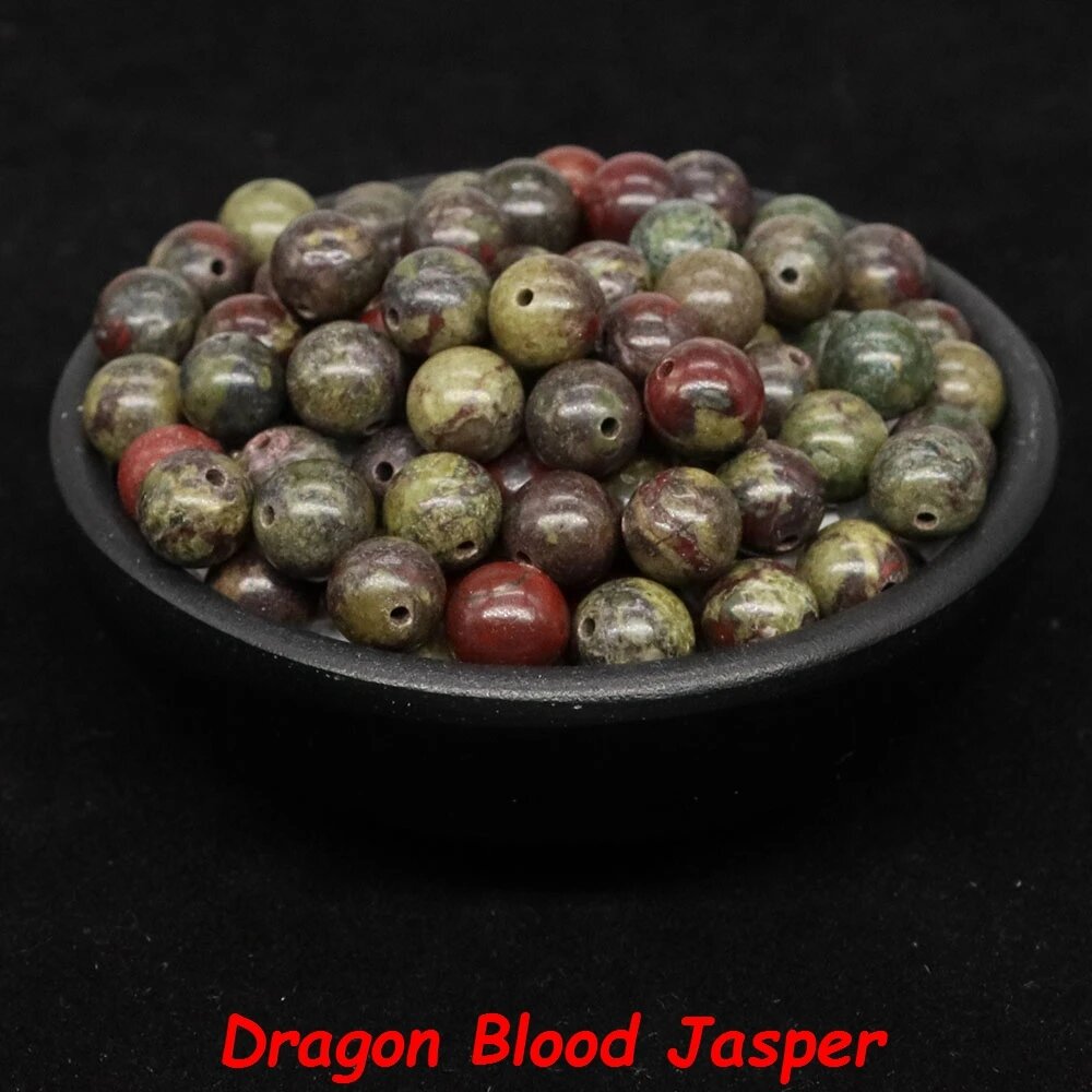 Натуральный аметист, бусины 4/6/8/10 мм 6mm 56-65pcs, Dragon Blood Jasper