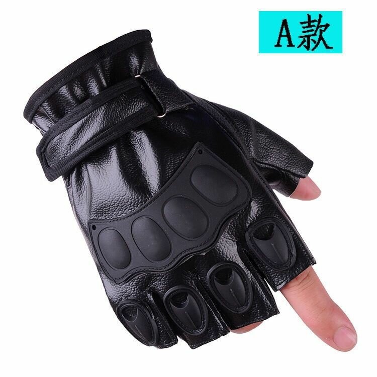 Тактические перчатки для спецназа с полупальцами, мужские велосипедные перчатки, противоскользящие, для спорта, фитнеса, активного отдыха, кожаные перчатки без пальцев, полудлинные