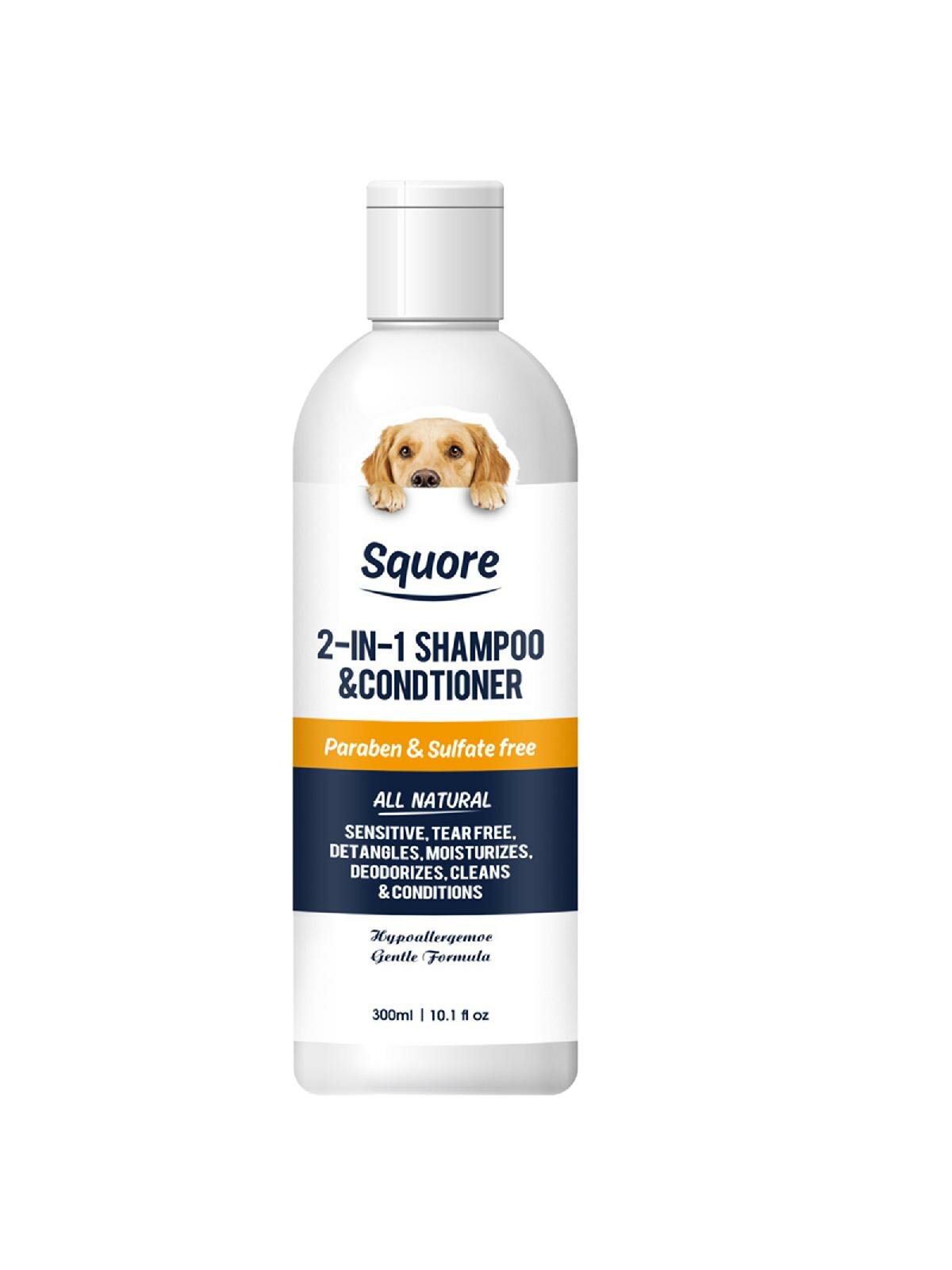 Шампунь и кондиционер для собак 2в1, 10 унций, от перхоти кошек-Шампунь на растительной основе