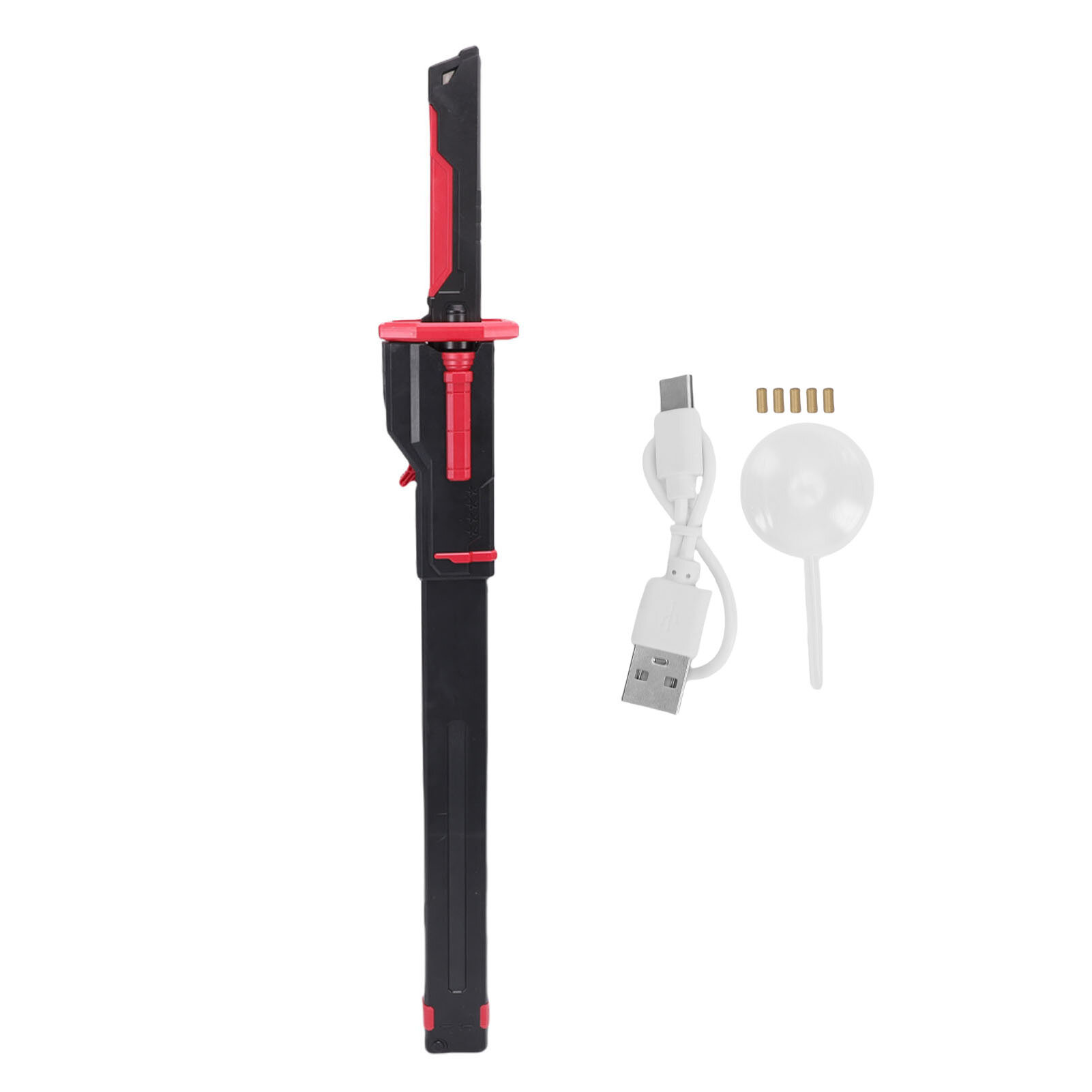 Электрический светящийся меч с функцией распыления света, многоцветная мигающая светодиодная сабля для мальчиков и девочек, огненно-красный.