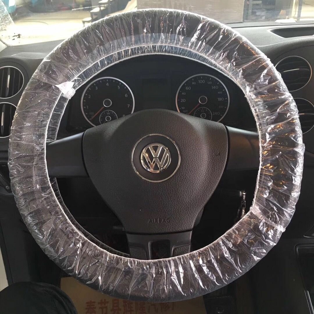 Одноразовые чехлы для сидений автомобиля, набор из трех предметов, защитные чехлы от пятен, пластиковые чехлы для сидений, 100 штук