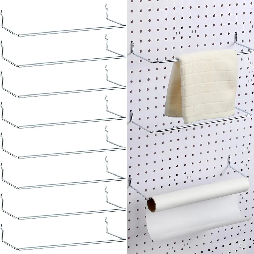 Перфорированной панели Металлический держатель для бумажных полотенец 6шт.