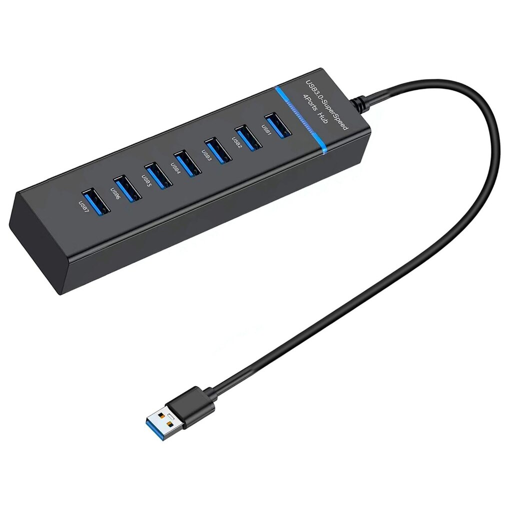 Полноразъемный концентратор USB3.0 one for seven computer high-speed hub extender