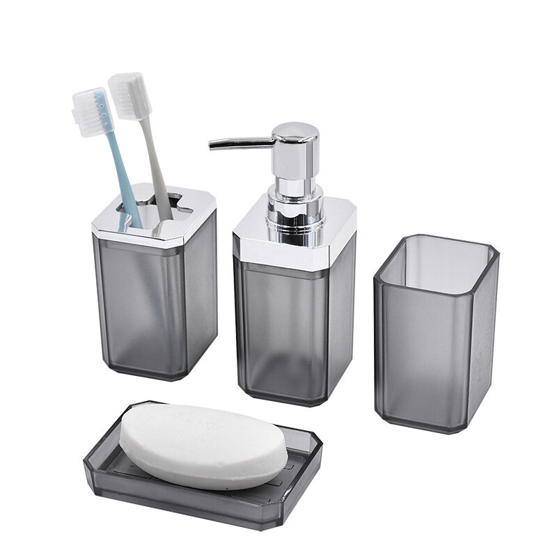 Имитация керамического набора для ванной, пятипредметный набор, принадлежности для ванной, легкая роскошь, стакан для полоскания рта, подставка для умывальника, декор, оптовая продажа