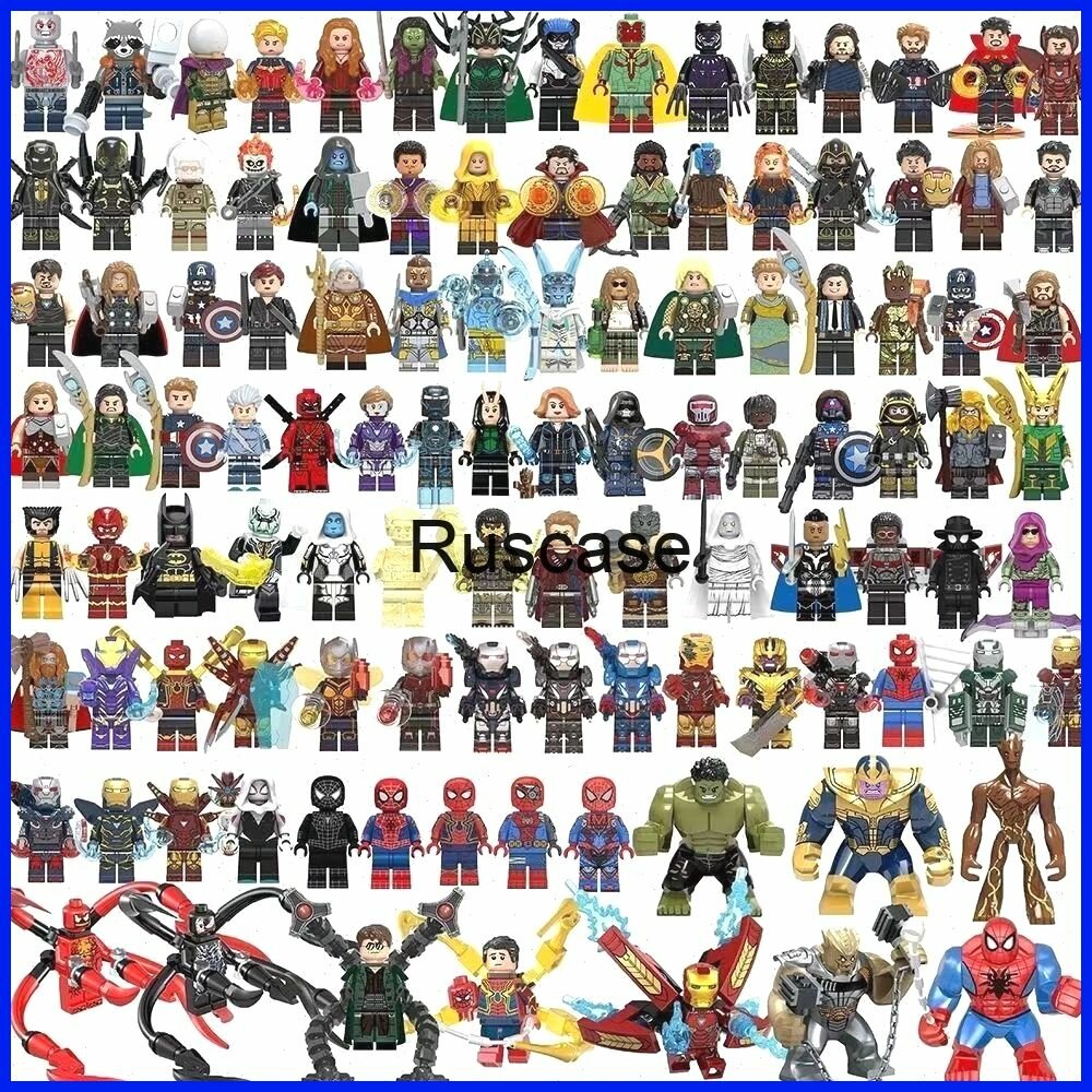 Набор фигурок Марвел Лего фигурки Marvel Супергерои случайно 40 штук
