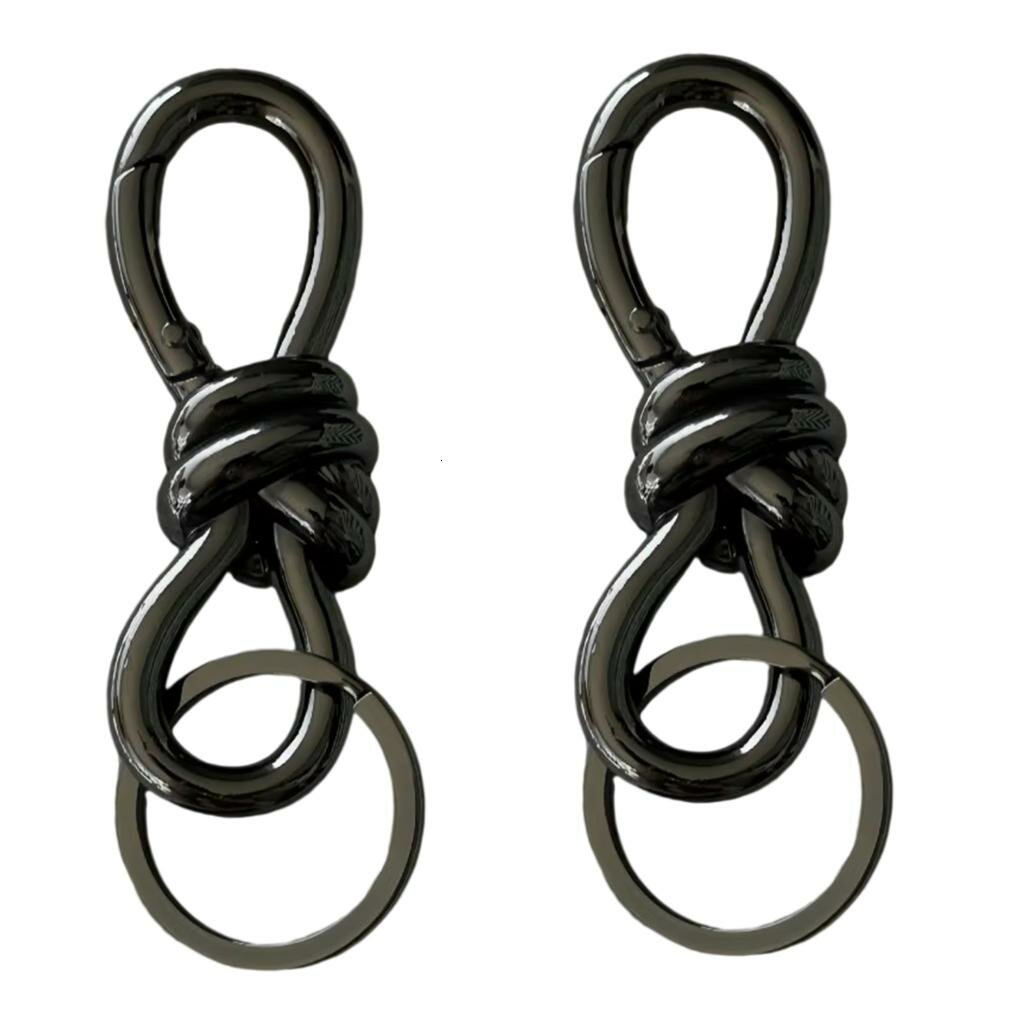Металлический карабин с защитой от ржавчины, овальной формы, Черный